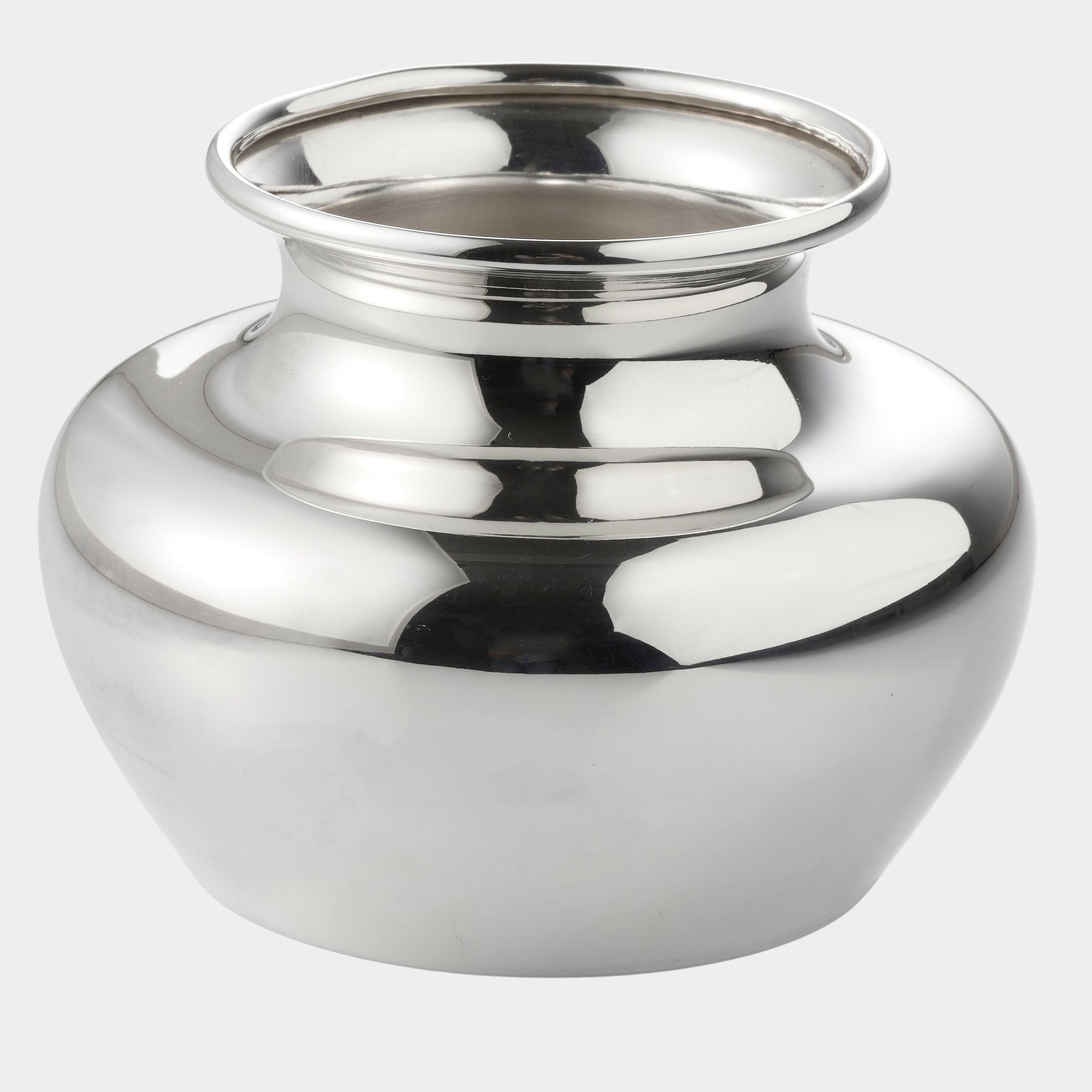 925er Silbervase 8 cm – Glatte Form – 219 g